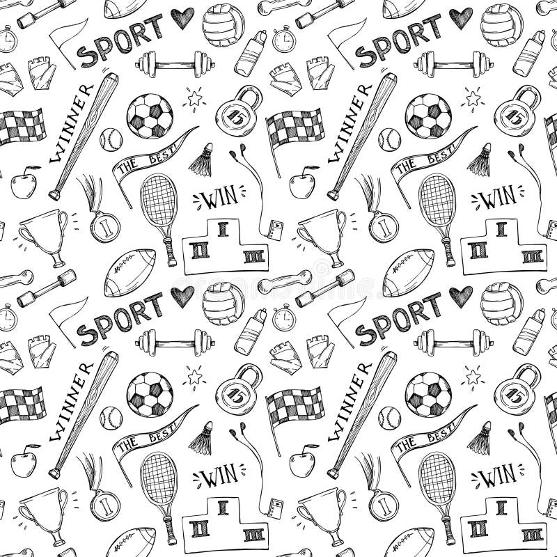 Baseball Sketch Pattern Stock Illustrations – 873 Baseball Sketch ...