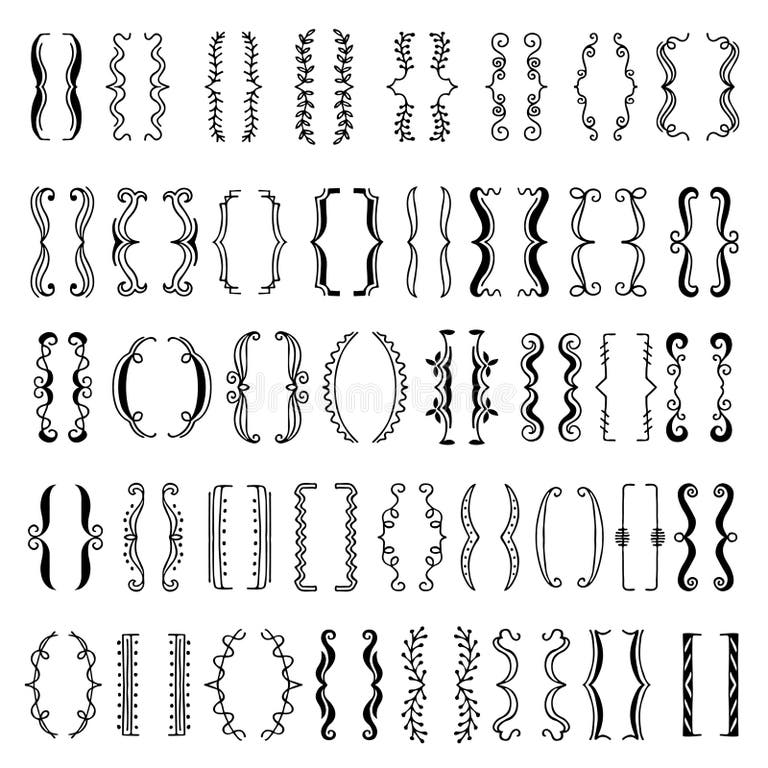 Different Brackets Stock Illustrations – 293 Different Brackets Stock ...