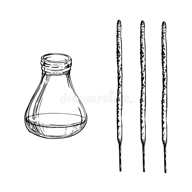 Hand Drawing Incense Stock Illustrations – 340 Hand Drawing Incense ...