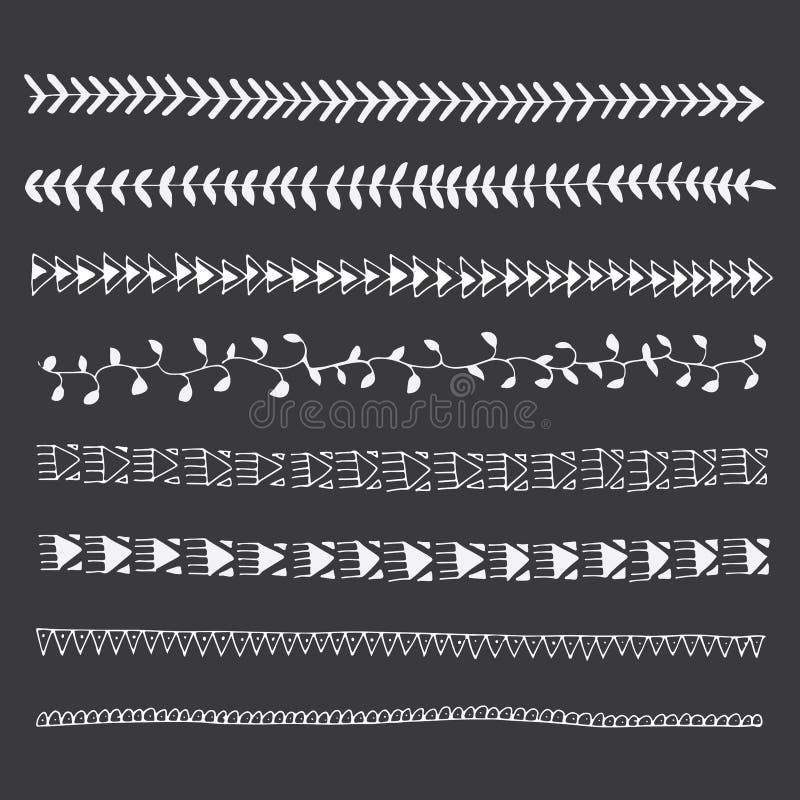 Hand Drawn Vector Line Border. Stock Vector - Illustration of frame ...