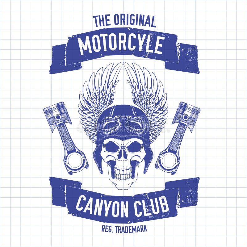 Hand Drawn Vector Motorcycle Quote Stock Vector - Illustration of ...