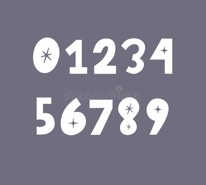 Abstract Doodle Font Numbers Stock Illustrations – 1,230 Abstract ...