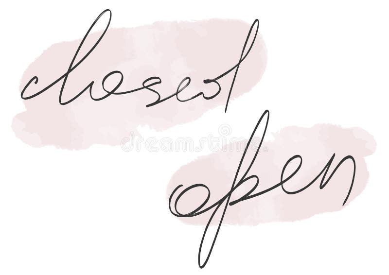 Hand Drawn Vector Pink Aquarelle Frames Background Set Words Stock ...