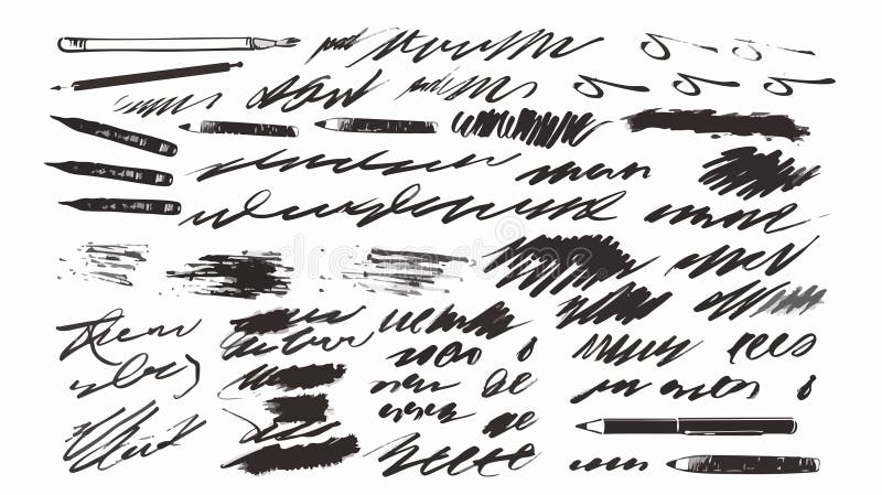 Hand-Drawn Vector Scribble Underline Set for Creative Design Projects ...