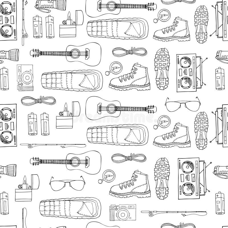 Hiking Pattern Compass Boots Stock Illustrations – 145 Hiking Pattern ...