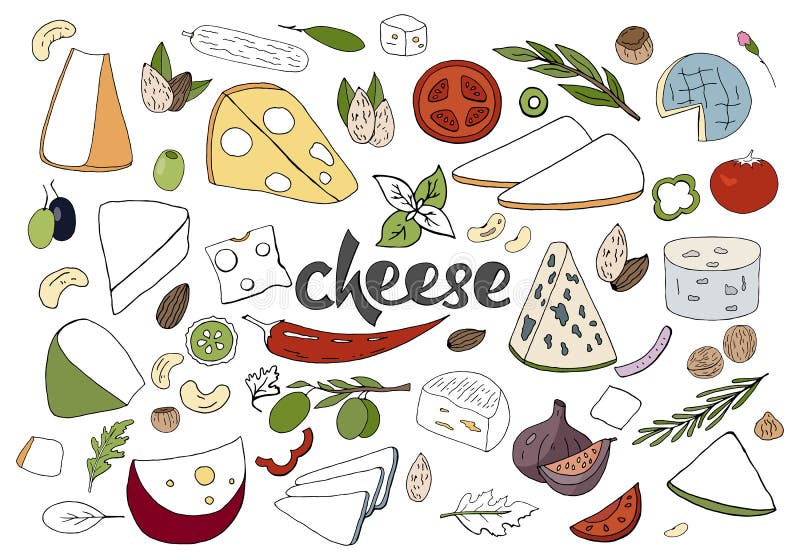 Different Cheeses Stock Illustrations – 199 Different Cheeses Stock Illustrations, Vectors ...