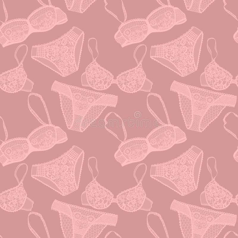 Hand Drawn Vector Lingerie Set Stock Vector Illustration Of Design