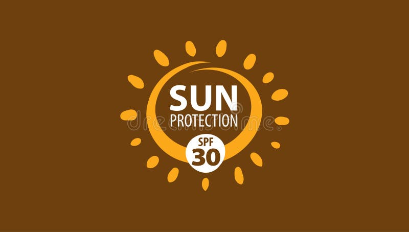 Hand-drawn Vector Sun Protection Logo for Packaging Stock Vector ...