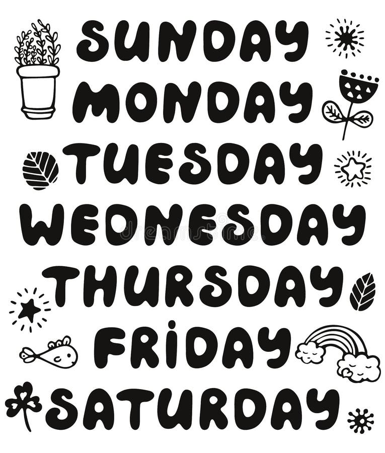 Schedule Sticker Hand Lettering Word Vector Design Stock Vector ...