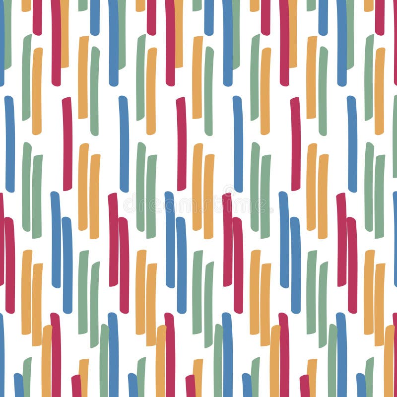 Hand Drawn Vertical Line Straw Retro Style Pattern Stock Vector ...
