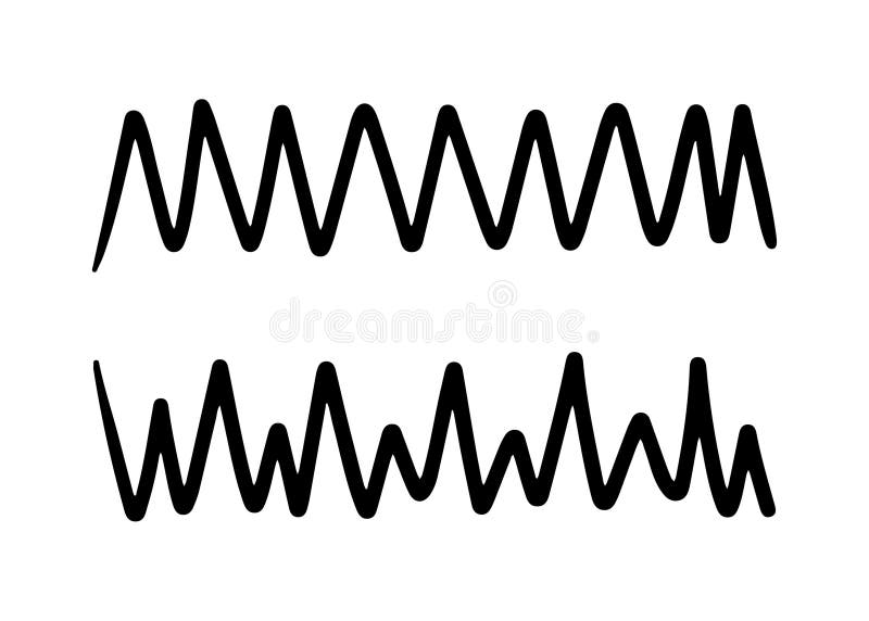 Hand Drawn Vertical Lines by Pen. Doodle Strokes, Underlines by Pencil ...