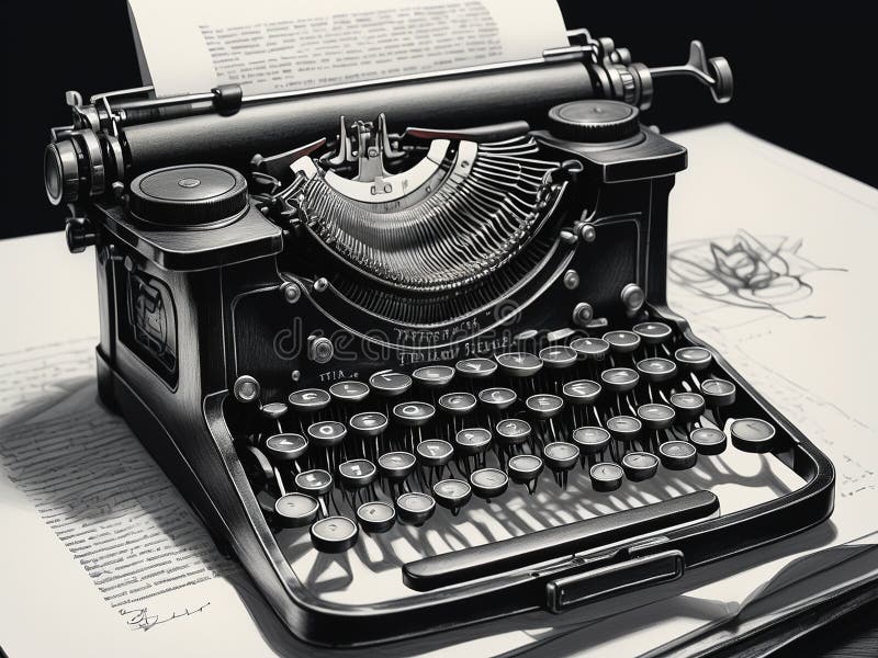 Typewriter Sketch Stock Illustrations – 981 Typewriter Sketch Stock ...