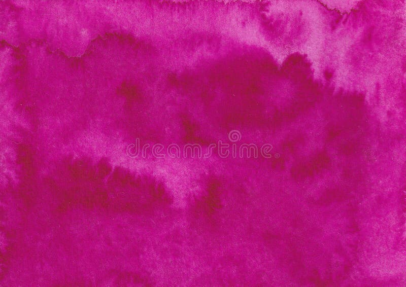 Hand Drawn Watercolor Abstract Bright Pink Ink Background Stock Photo ...