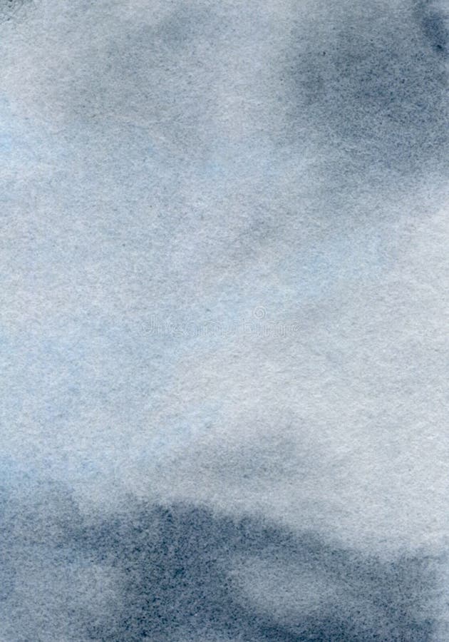 Hand Drawn Watercolor Background in Blue and Grey Colors Stock Image ...