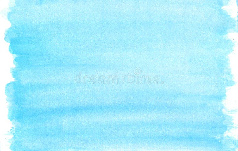 Watercolor Blue Smears on White Background Stock Image - Image of ...