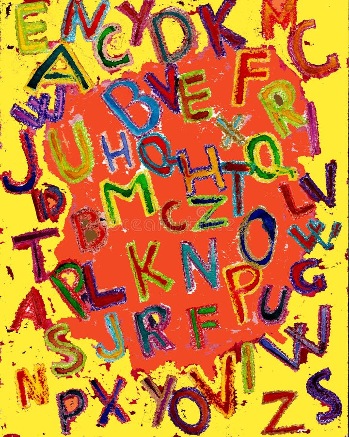 Funky Alphabet, Vector, EPS 8, Illustration Stock Vector - Illustration ...