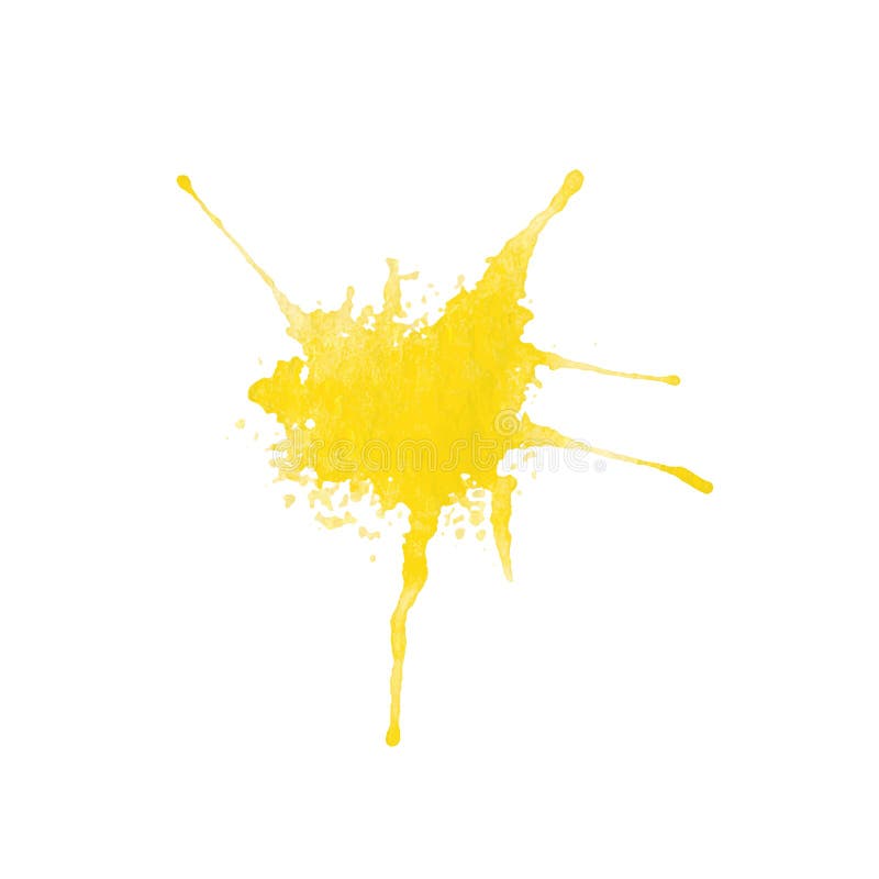 Paint Yellow Color Dropping, Color Droping Background Stock Vector ...