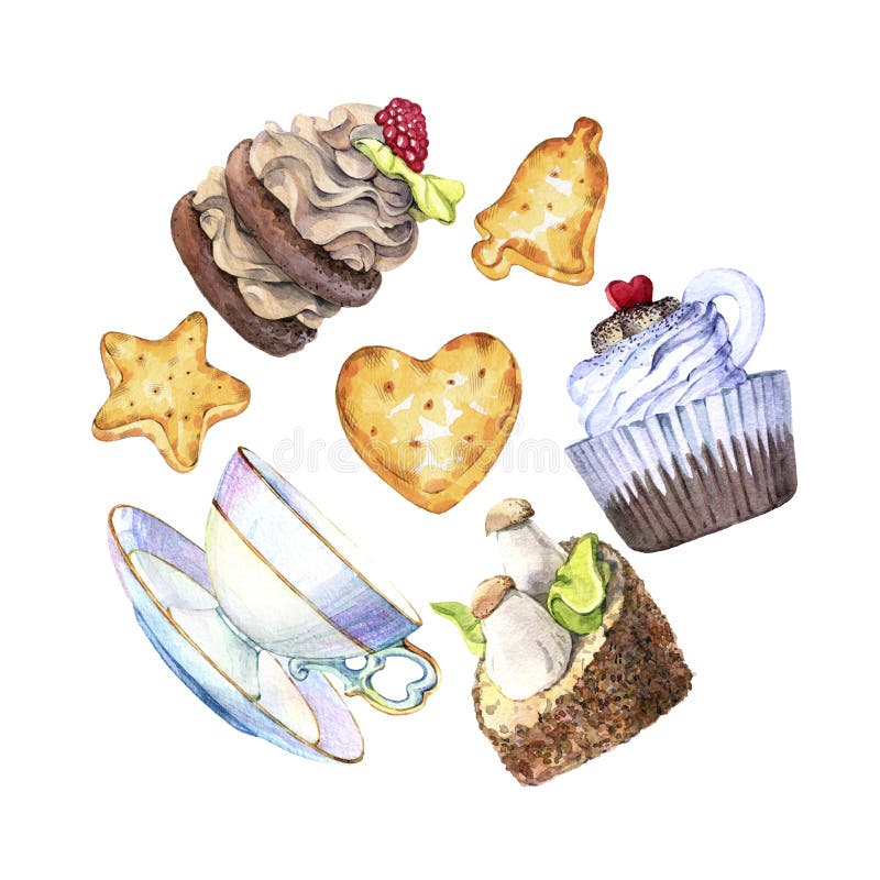 Watercolor Biscuits Stock Illustrations – 635 Watercolor Biscuits Stock ...