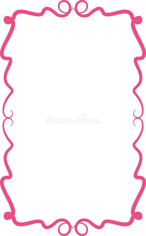 Hand Drawn Wavy Frame stock vector. Illustration of cute - 356046702