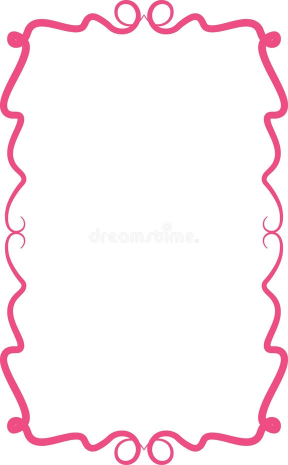 Hand Drawn Wavy Frame stock vector. Illustration of cute - 356046702