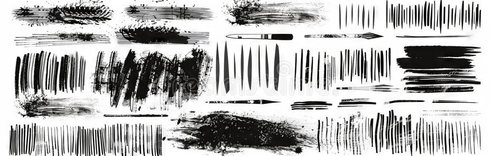 Hand Drawn Wavy Lines Set. Doodle Style Sketchy Lines. Set of Wavy Hand ...