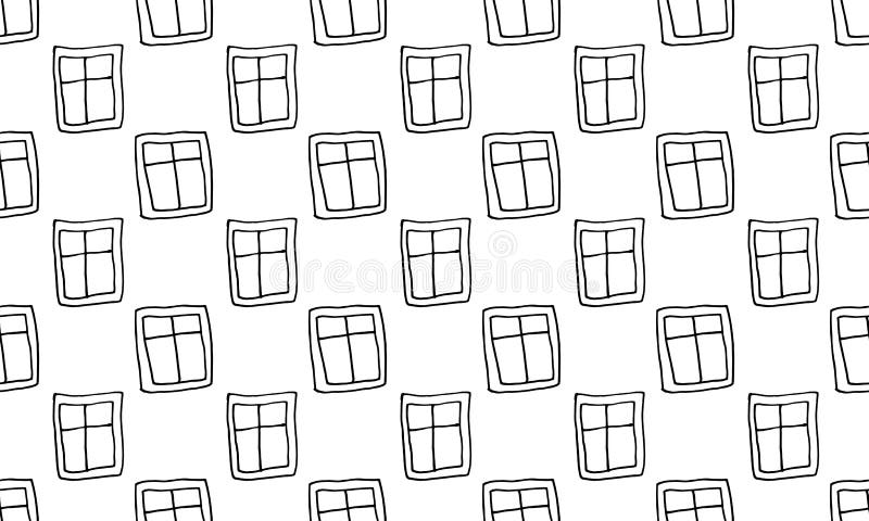 Hand drawn windows stock vector. Illustration of meditation - 195714202