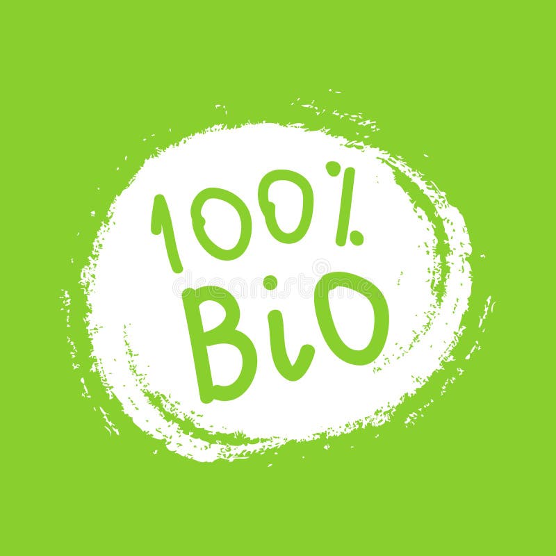 Hand Drawn Word Bio, Typography for Packaging Design. Stock Vector ...