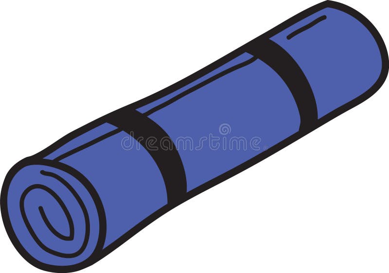 Hand Drawn Yoga Mat stock vector. Illustration of graphic - 353620178