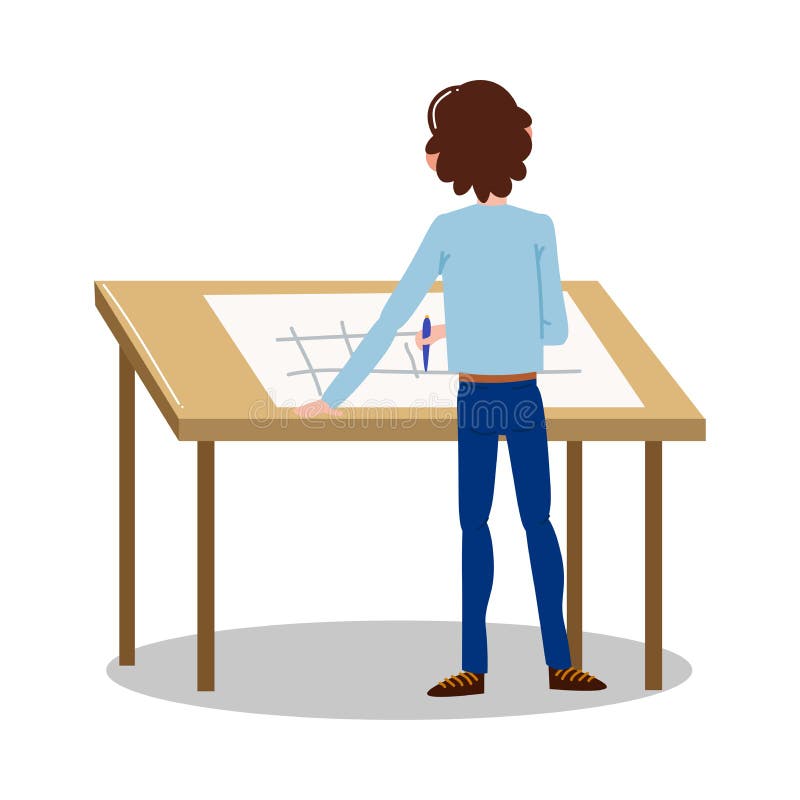 Drawing Of A Person Standing Backwards