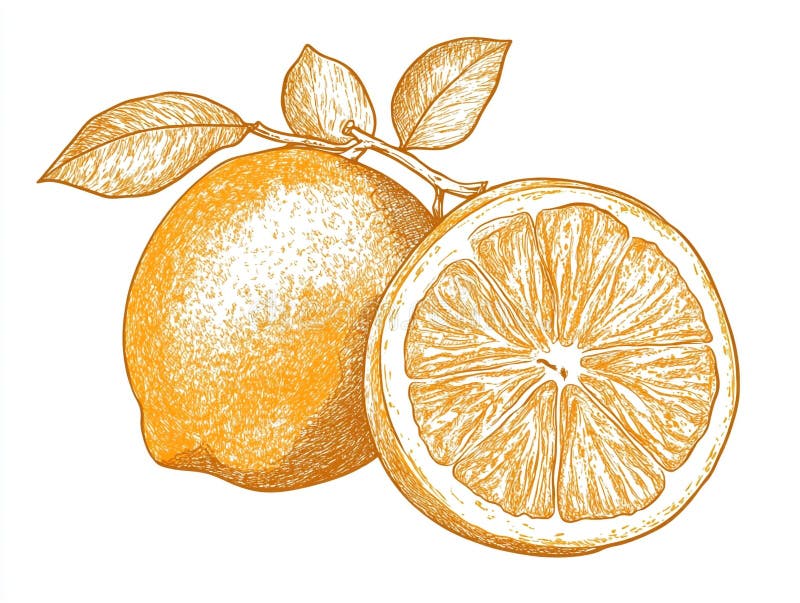 Oranges Outline Stock Illustrations – 1,868 Oranges Outline Stock ...