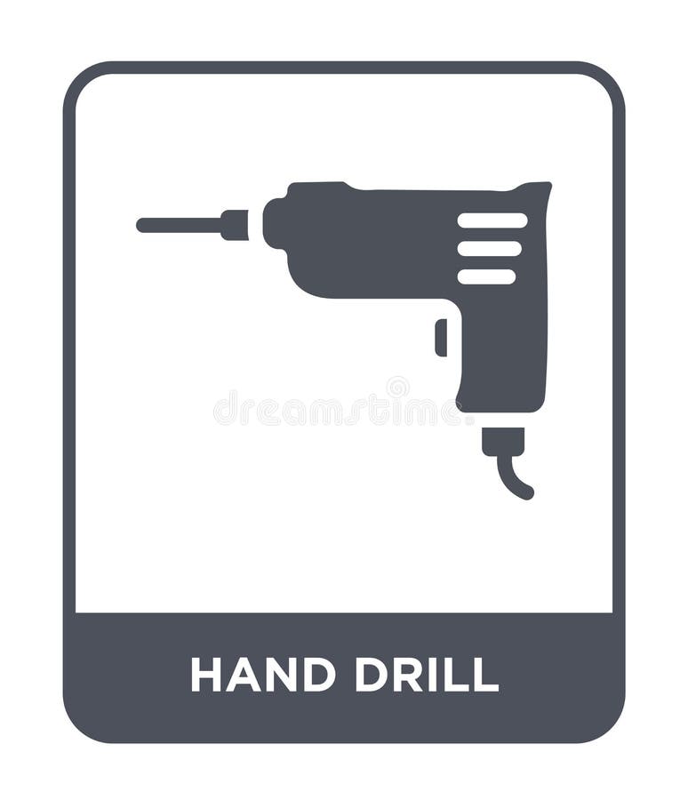 Hand Drill Icon in Trendy Design Style. Hand Drill Icon Isolated on ...