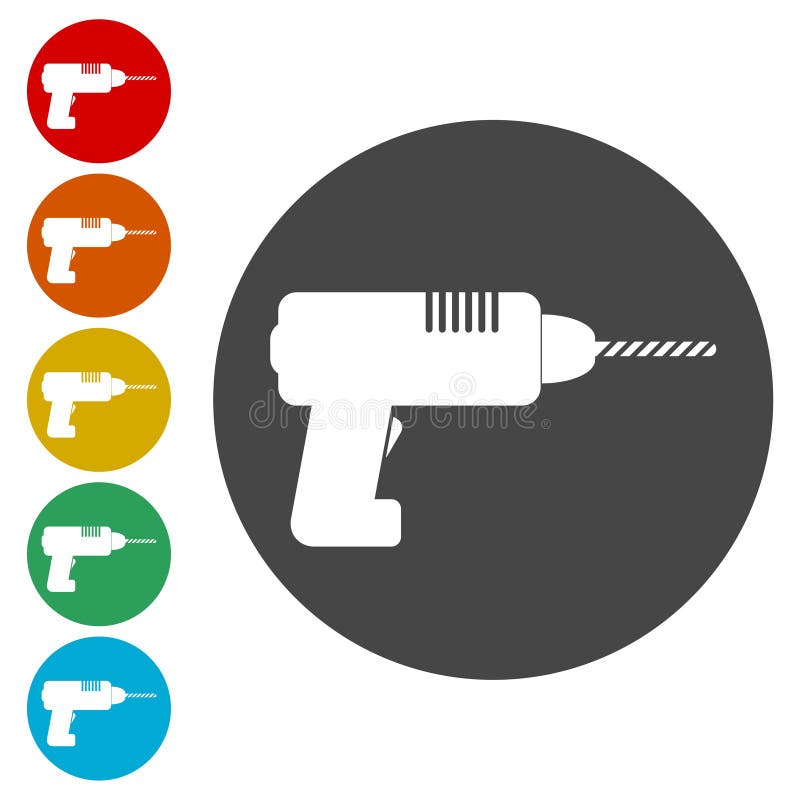 Hand Drill Icon, Drill Icon Stock Vector - Illustration of bore, hole ...
