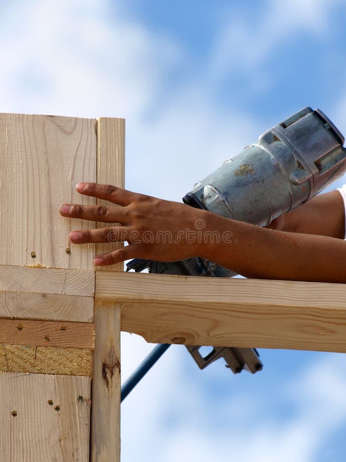 Hand Drilling Wood - Vertical Stock Image - Image of team, power: 6069611