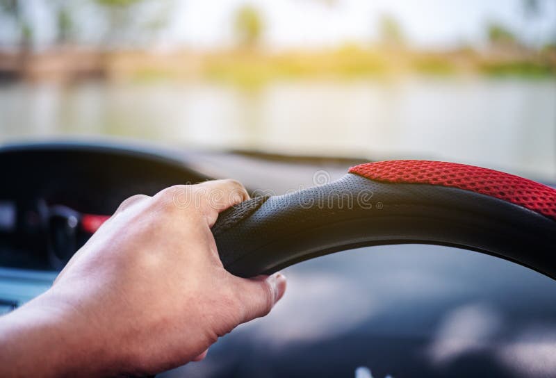 Hand Driving a Car on the Road Stock Image - Image of roadtrip ...