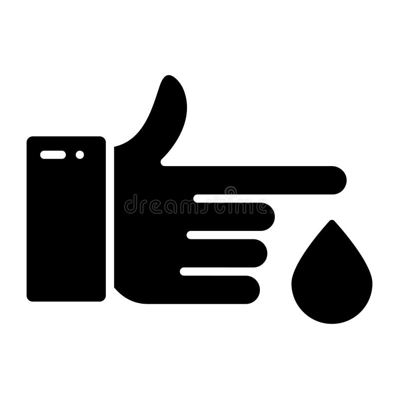 Hand and Drop Icon with Blood Donate Stock Vector - Illustration of ...