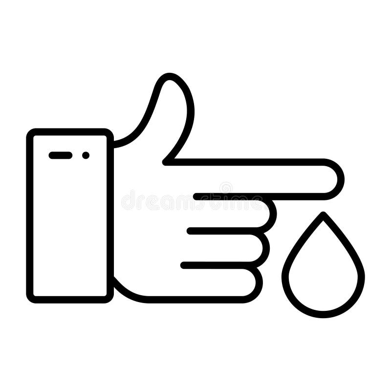 Hand and Drop Icon with Blood Donate Stock Vector - Illustration of ...