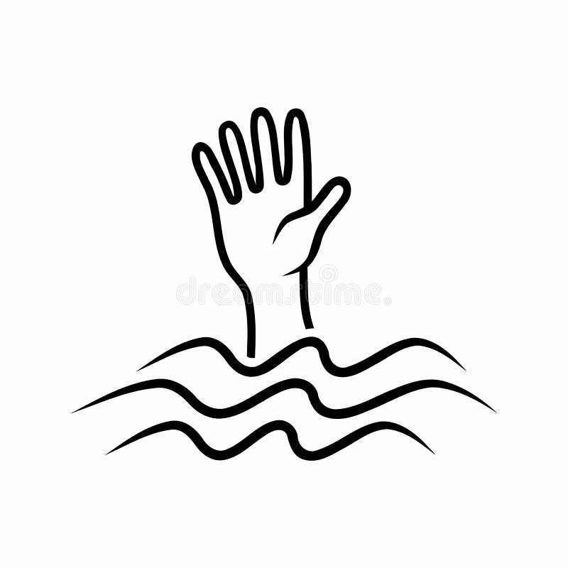 Hand Drown Icon Sign Vector Illustration on White Background Stock ...