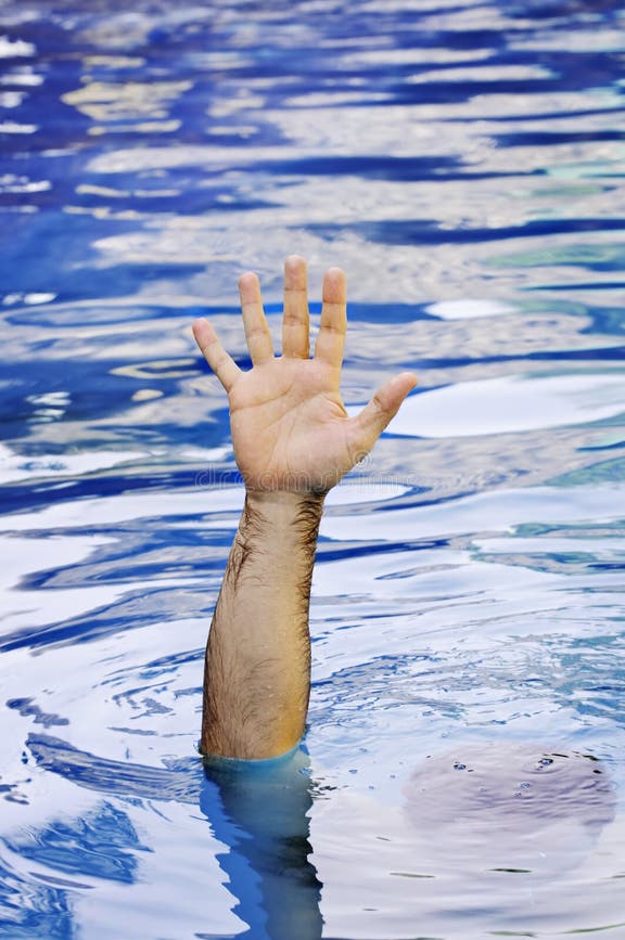 Hand of drowning man stock image. Image of assistance - 13480959