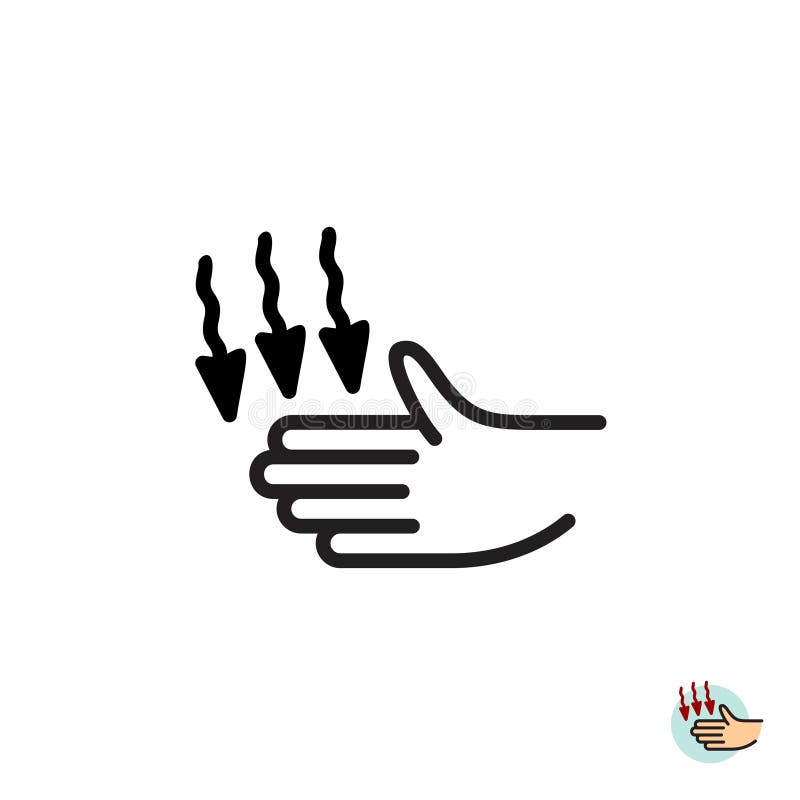 Hand Dryer Icon. Hands Under Hand Dryer Sign. Hand Dryer Machine Symbol ...