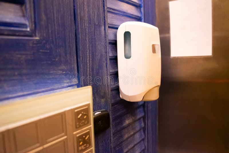 Hand Dryer on a Wooden Wall in a Modern, Loft Style Bathroom Stock ...