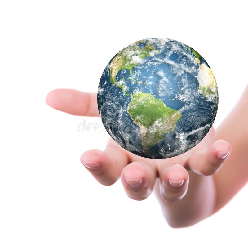 Hand with earth stock photo. Image of environmental, achievement - 40298564