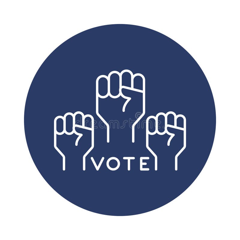 Hand Election Vote Symbol Cartoon Illustration Vector Stock Vector ...