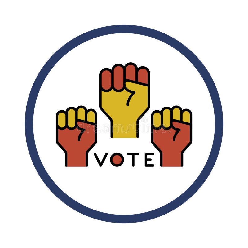 Hand, Election, Vote, Hands Up, Election Slogan Icon Stock Vector ...