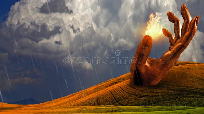 A Surreal Scene of Particles Intertwining and Merging Embodying the ...