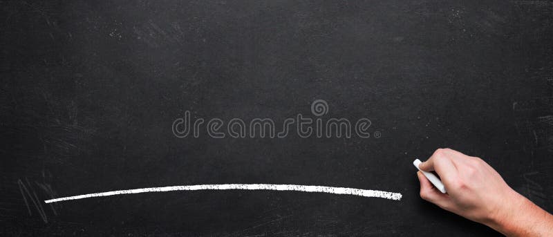 Hand with empty blackboard stock image. Image of close - 79949221
