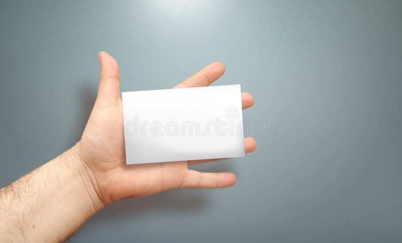 Card in the hand stock photo. Image of paper, finger, notify - 2063132