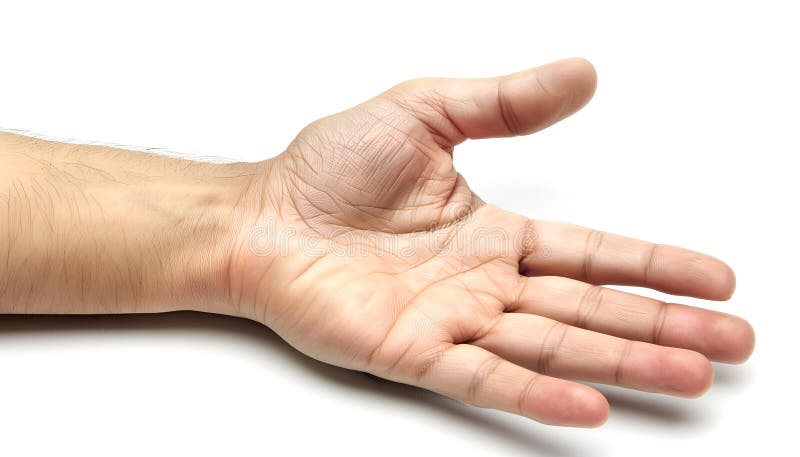 Hand Empty Isolated on White Background Stock Illustration ...