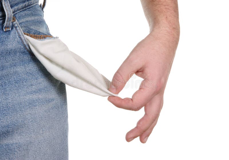 Man with empty pockets stock image. Image of business - 25178831