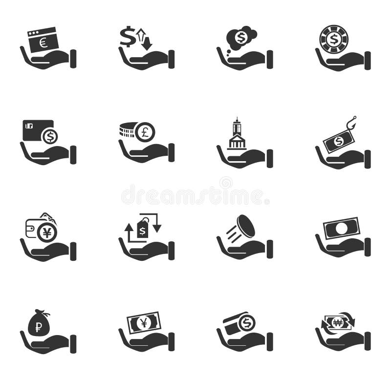De tekens van het geld stock illustratie. Illustration of geïsoleerd ...