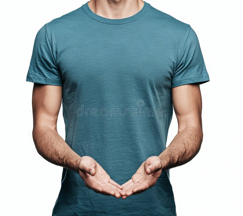 The Hand of an Engineer or Worker is Extended on White with an Empty ...